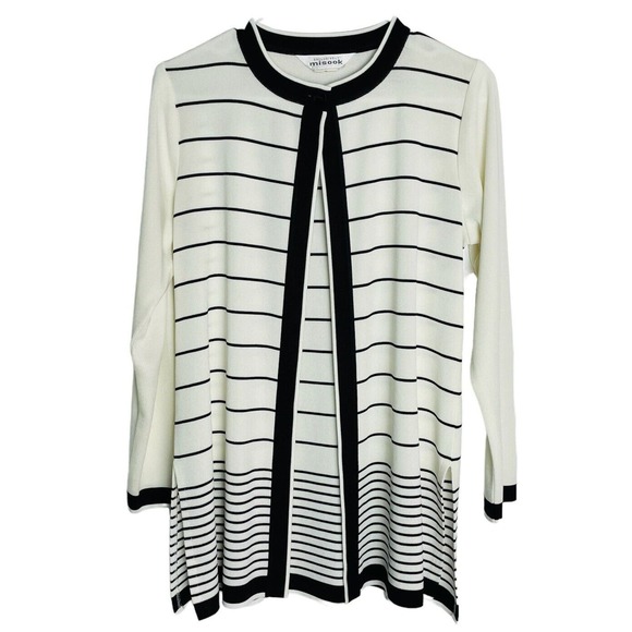 Misook | Sweaters | Vintage Exclusively Misook Cardigan Womens S White ...